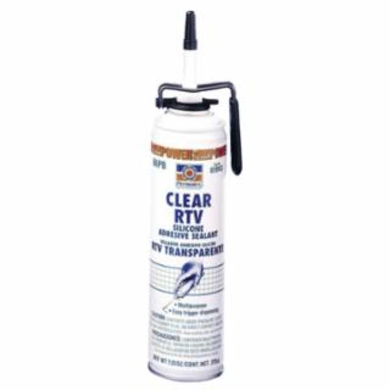 PERMATEX Clear RTV Silicone Adhesive Sealant, 7.25 oz PowerBead Can, C