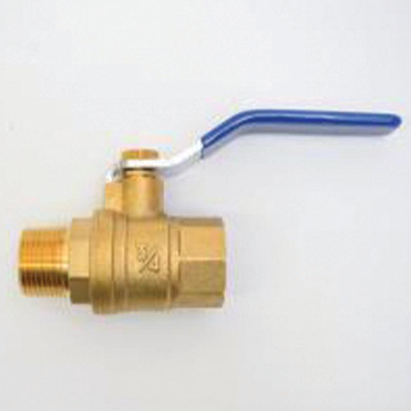 Rapidair 3/4" NPT BALL VALVE, BRASS, MALE X FEMALE
